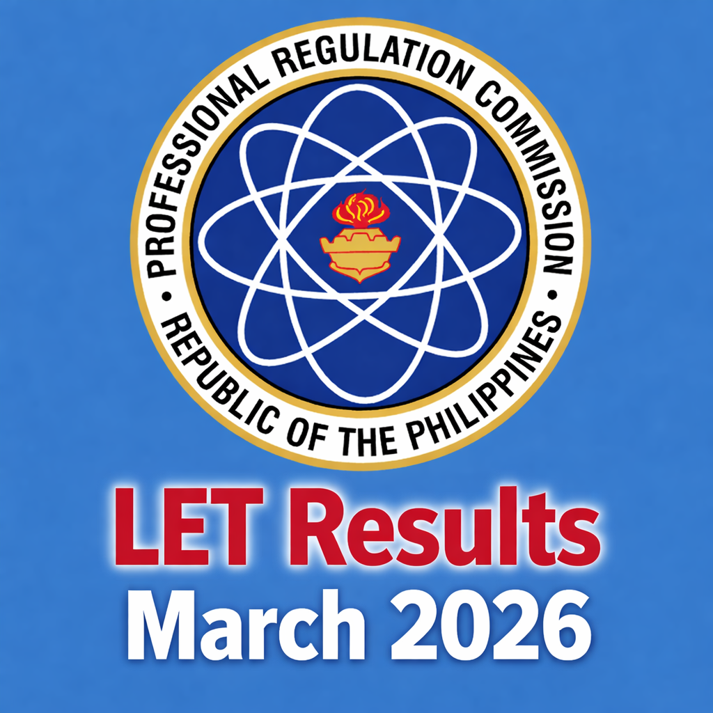RESULTS : March 2026 LET Secondary List Passers