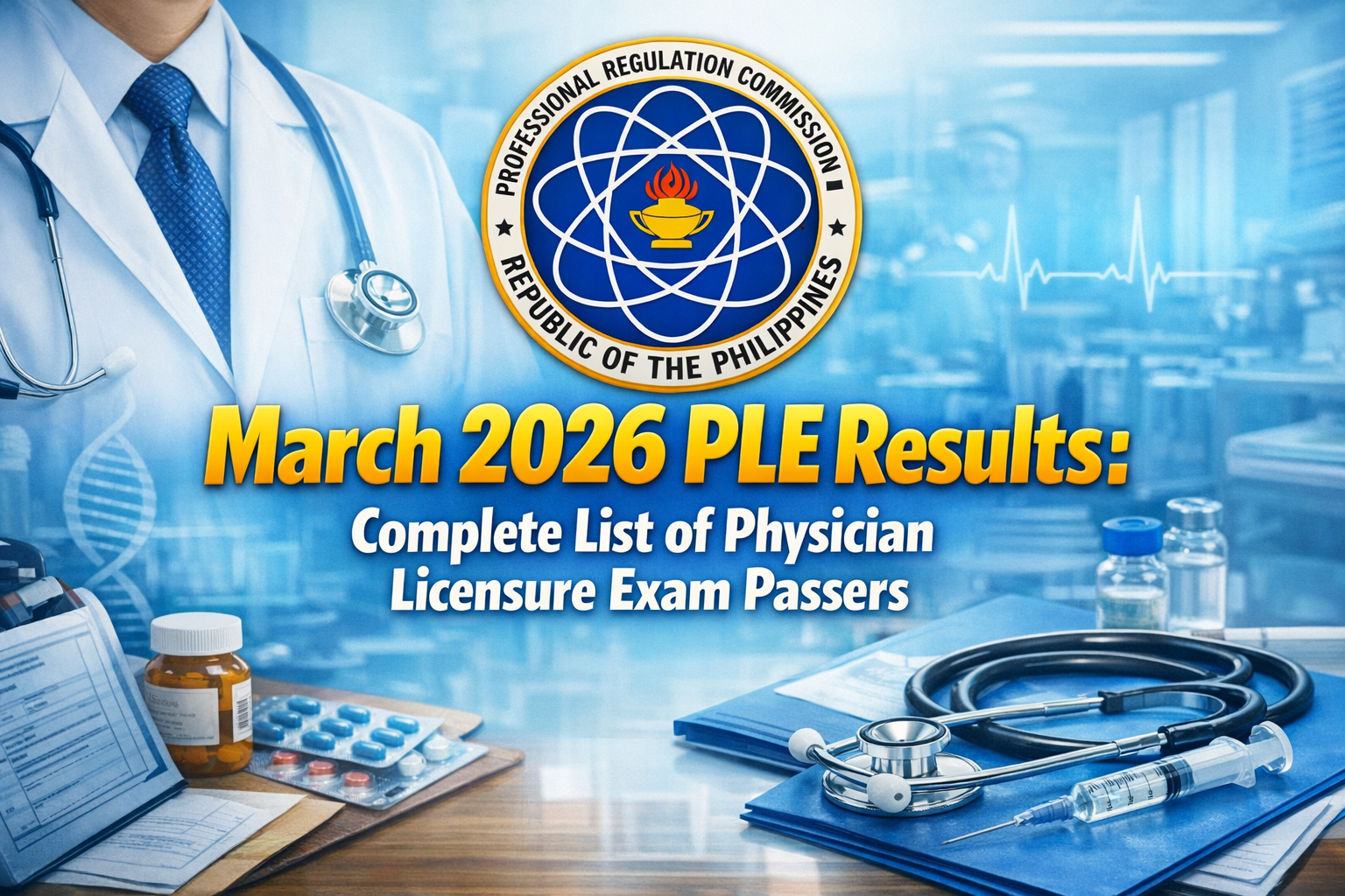 A-G March 2026 PLE Results Physician Licensure Exam List of Passers